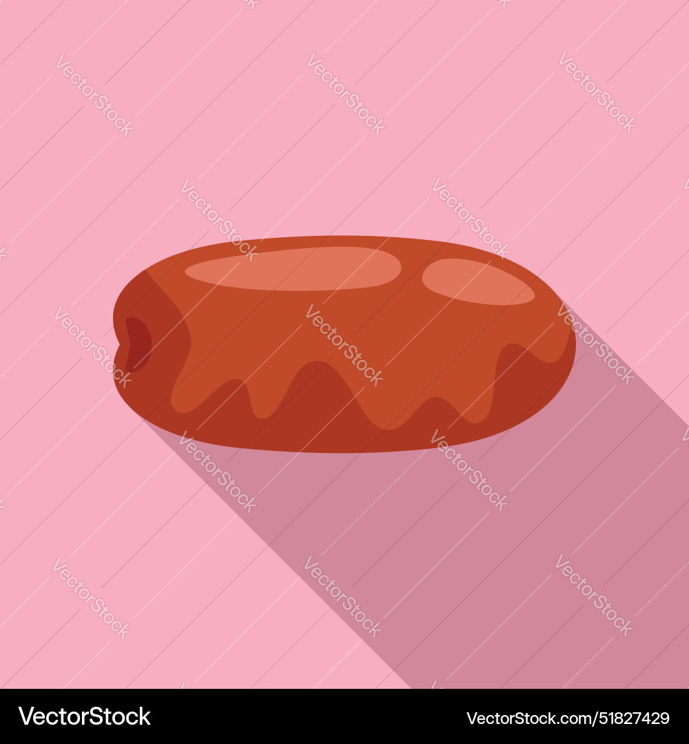 Dried date fruit showing seed icon flat style Vector Image
