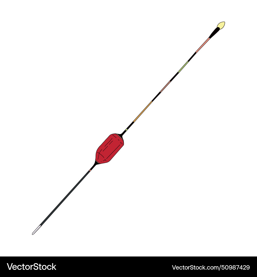 Fishing float bobber cork Royalty Free Vector Image