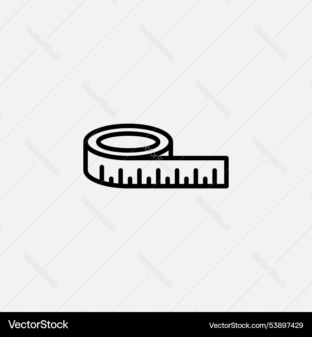 Meter tape icon set Royalty Free Vector Image - VectorStock
