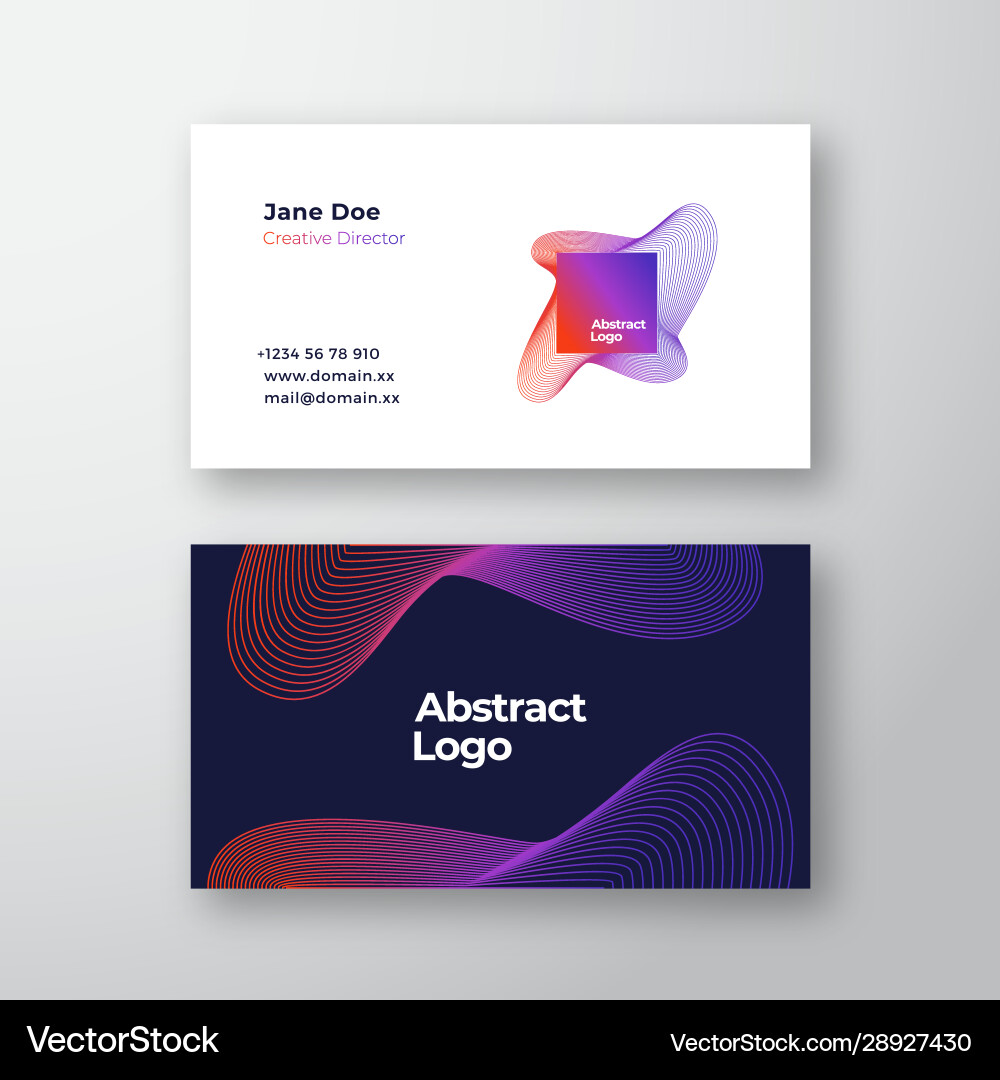 Abstract blend emblem sign or logo Royalty Free Vector Image