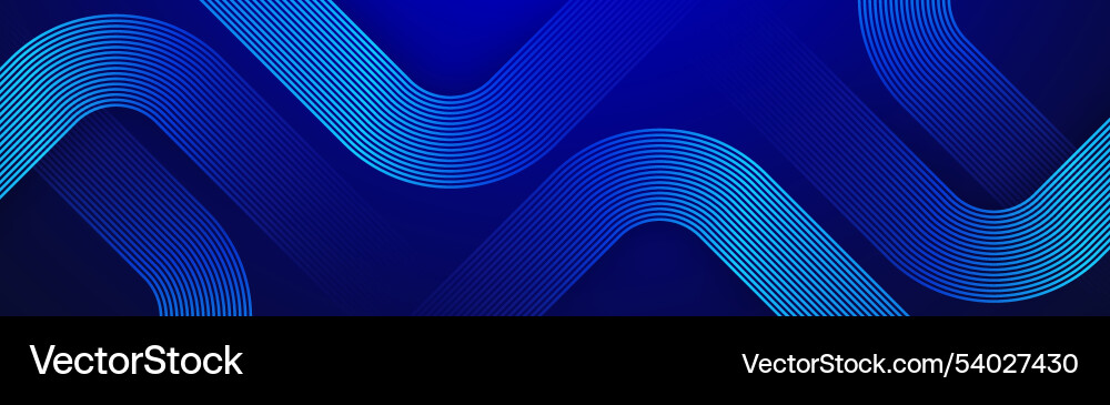 Blue abstract background geometric lines pattern Vector Image