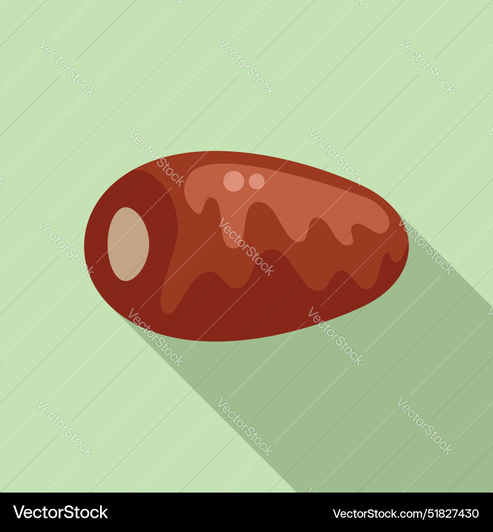 Dried date fruit showing delicious syrup dripping Vector Image