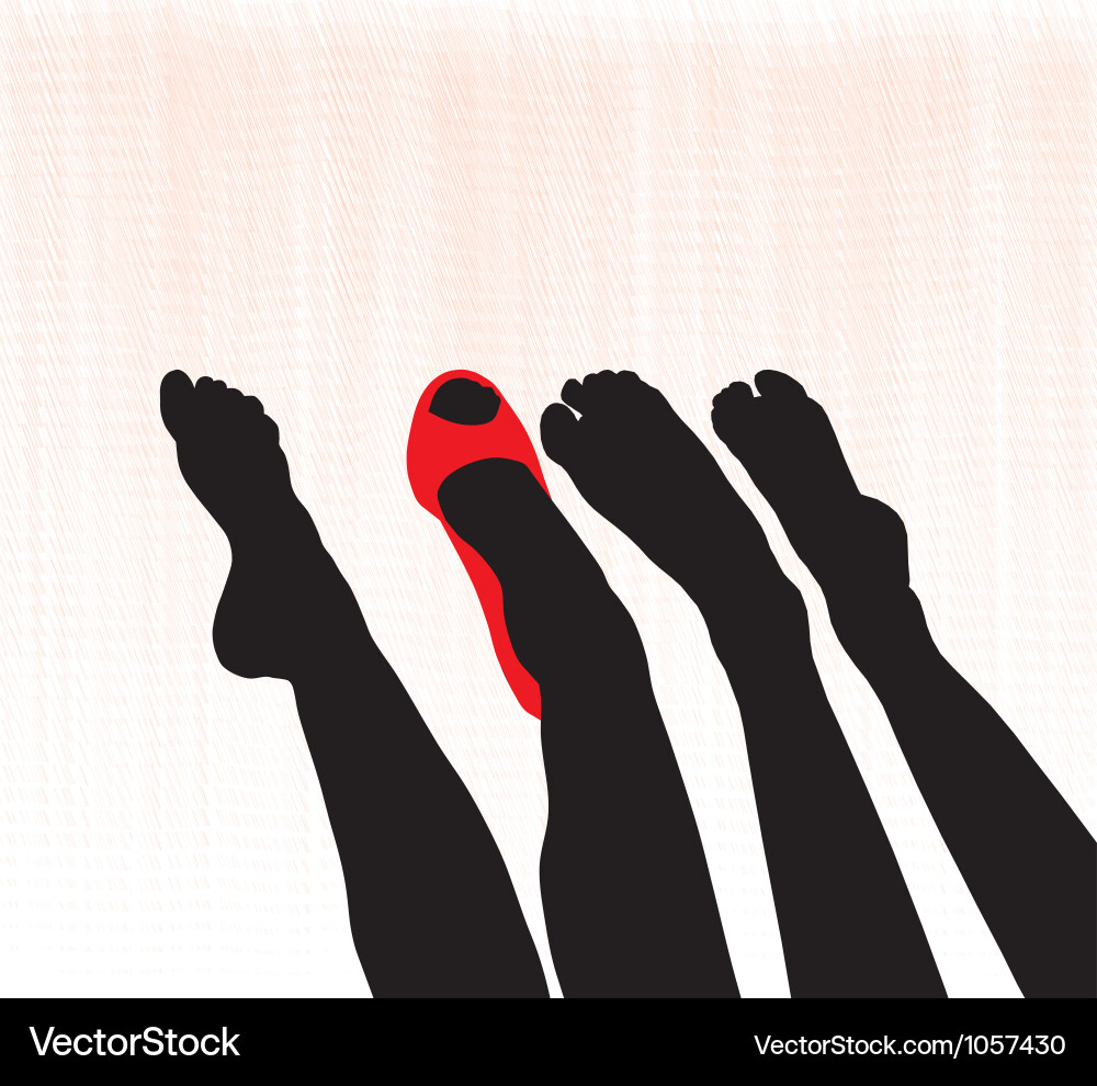 Female feet Royalty Free Vector Image - VectorStock