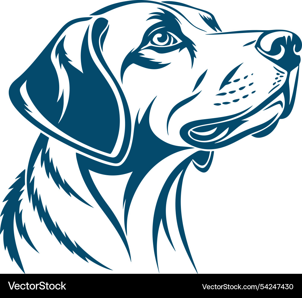 Silhouette dog design Royalty Free Vector Image