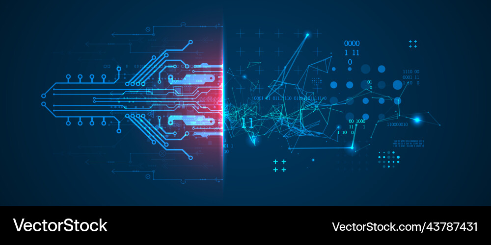 Abstract background on technological Royalty Free Vector