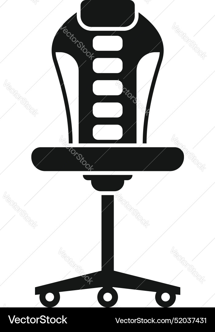 Modern office chair providing ergonomic support Vector Image