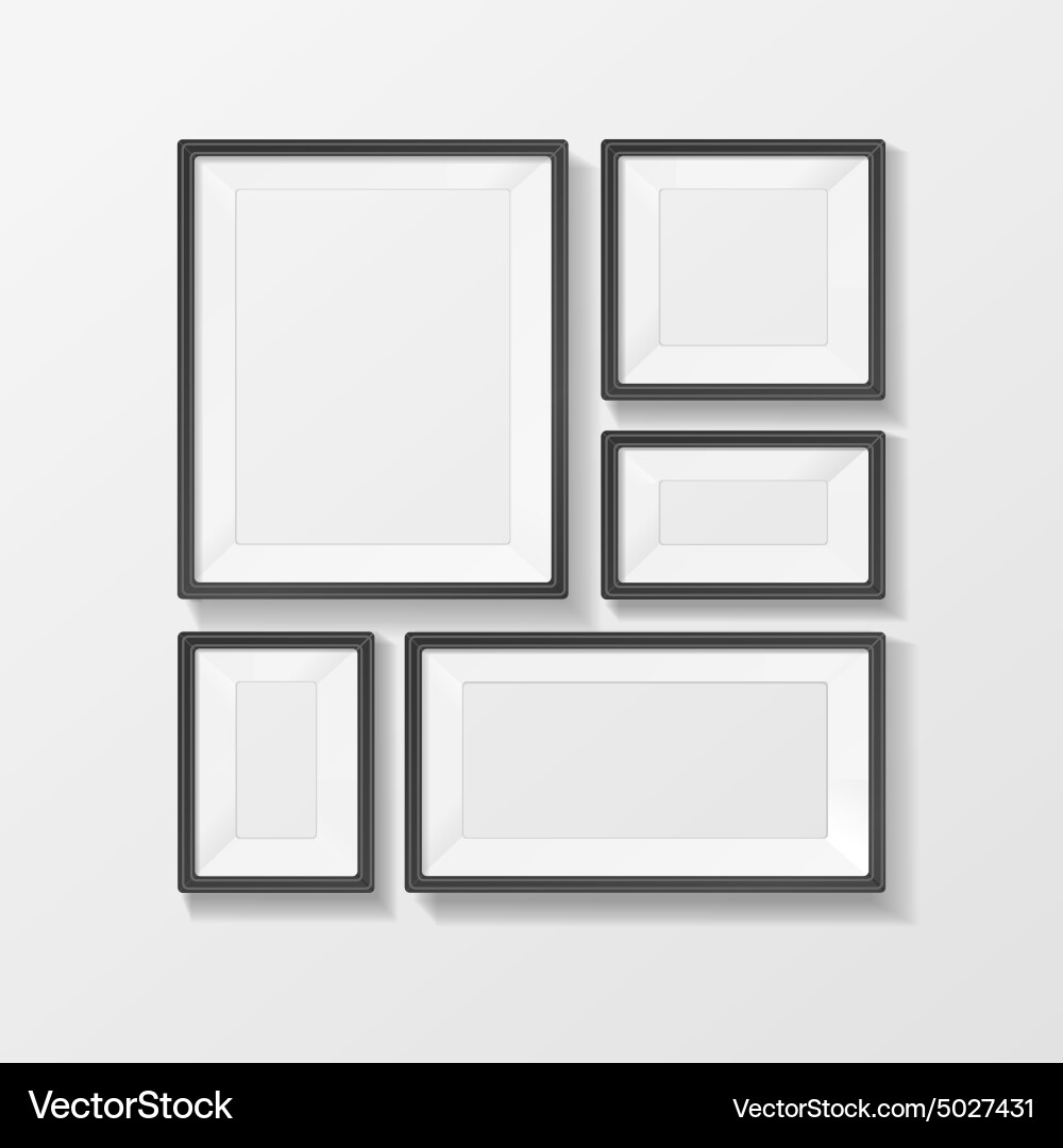 Picture frame set Royalty Free Vector Image - VectorStock