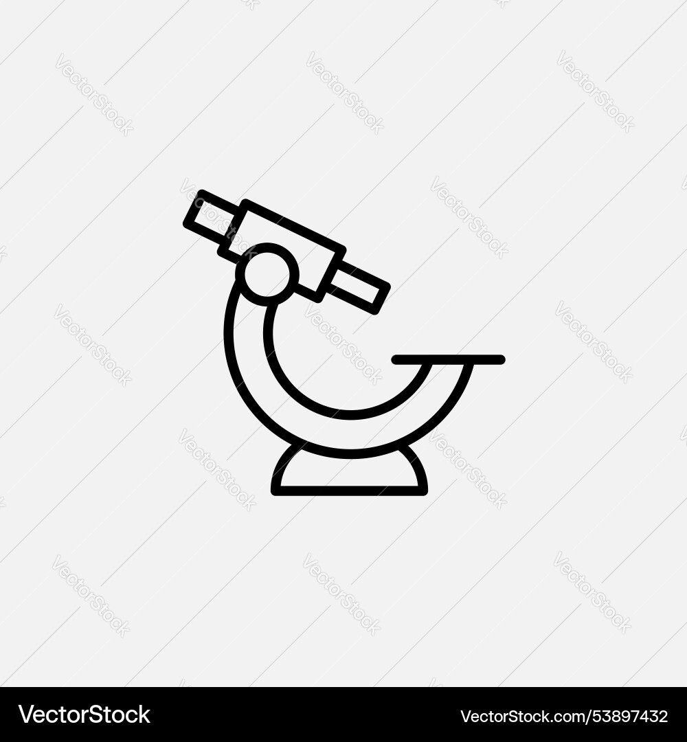 Microscope icon set Royalty Free Vector Image - VectorStock
