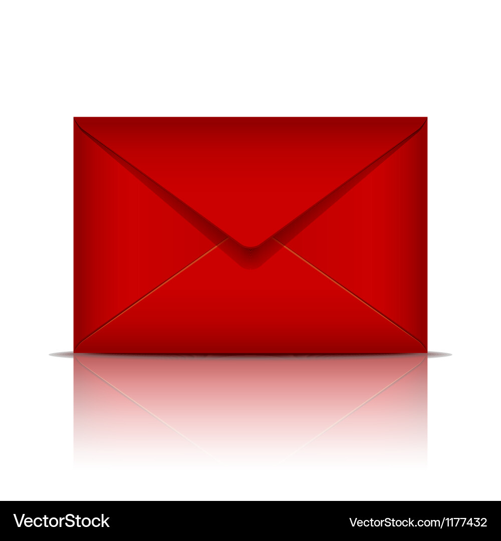 Red envelope Royalty Free Vector Image - VectorStock