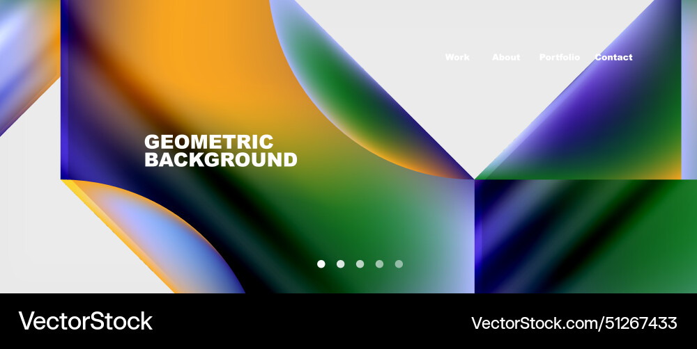 Colorful gradients with abstract geometric shapes Vector Image