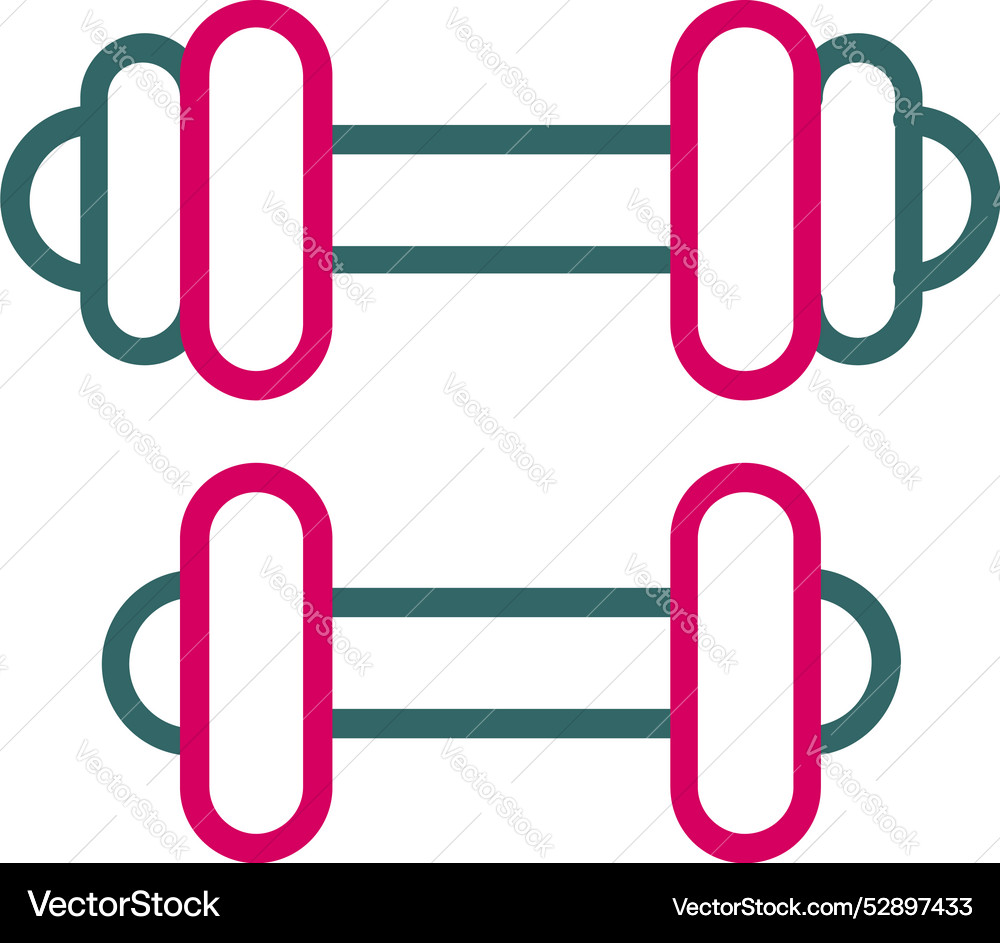 Dumbell icon design Royalty Free Vector Image - VectorStock