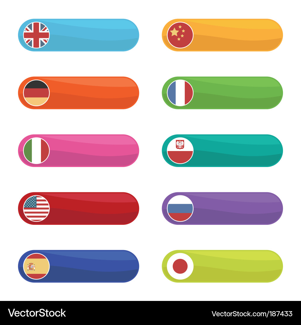 Flag tabs Royalty Free Vector Image - VectorStock