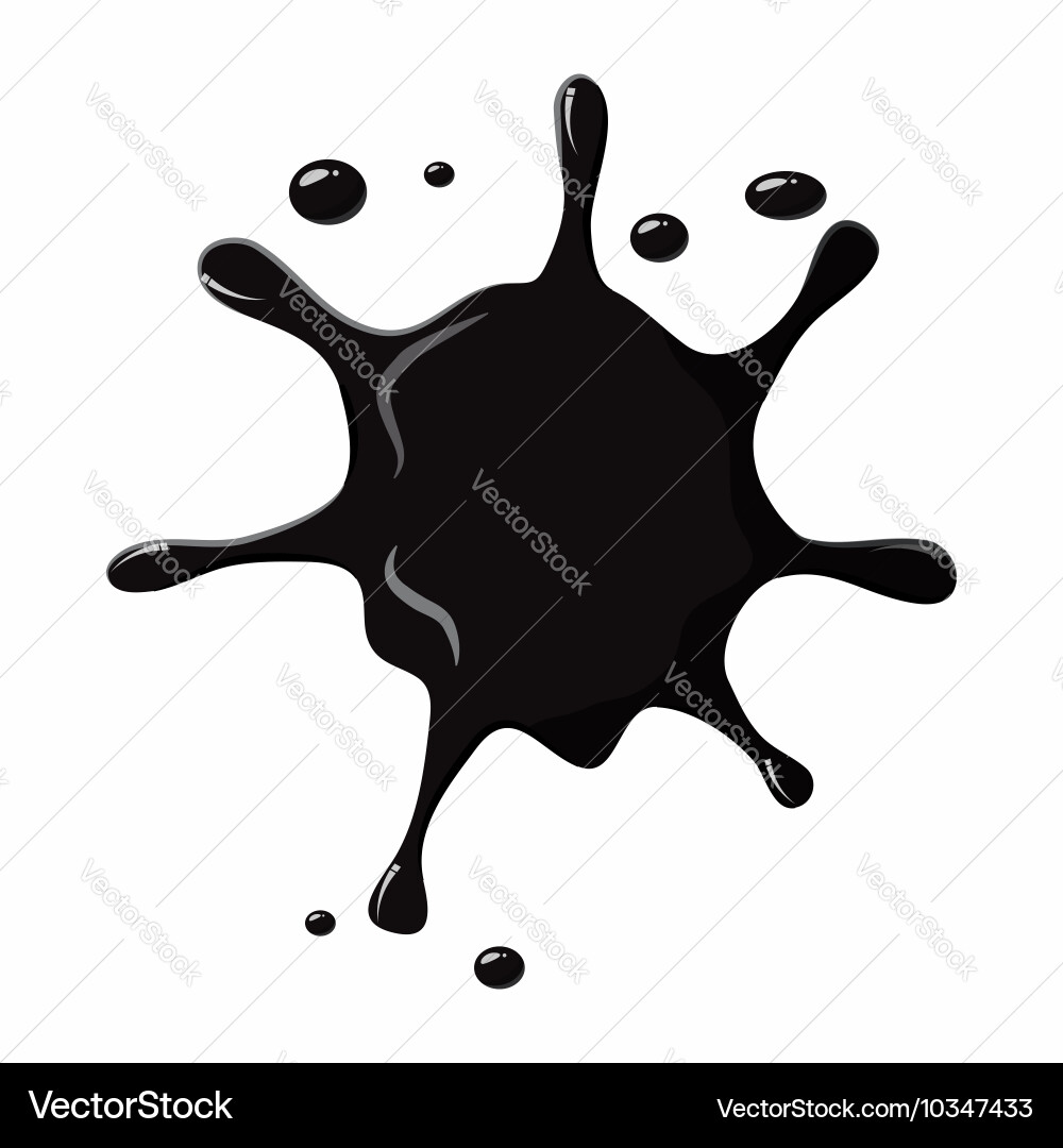 Oil spot isolated on white background Royalty Free Vector