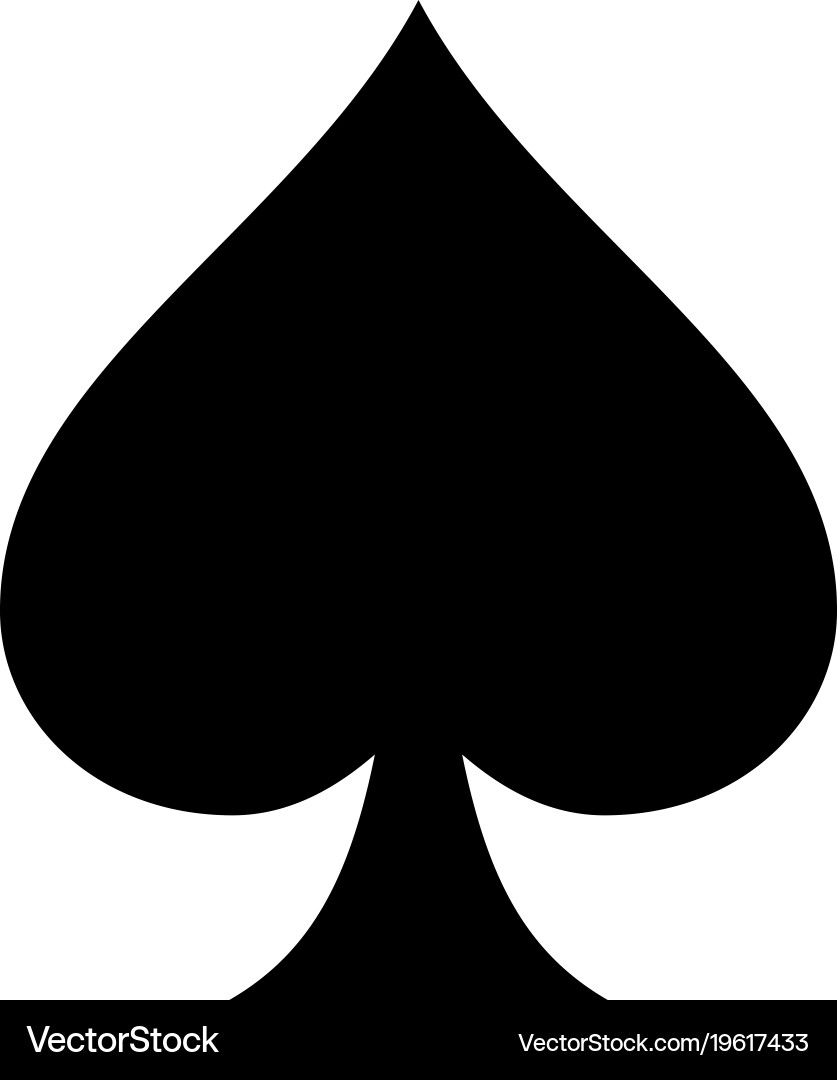 Spades Suit Icon Royalty Free Vector Image - VectorStock