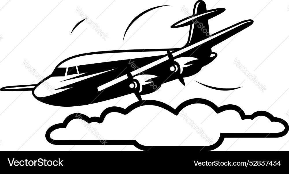 Doodle dreams whimsical aircraft icon flight Vector Image