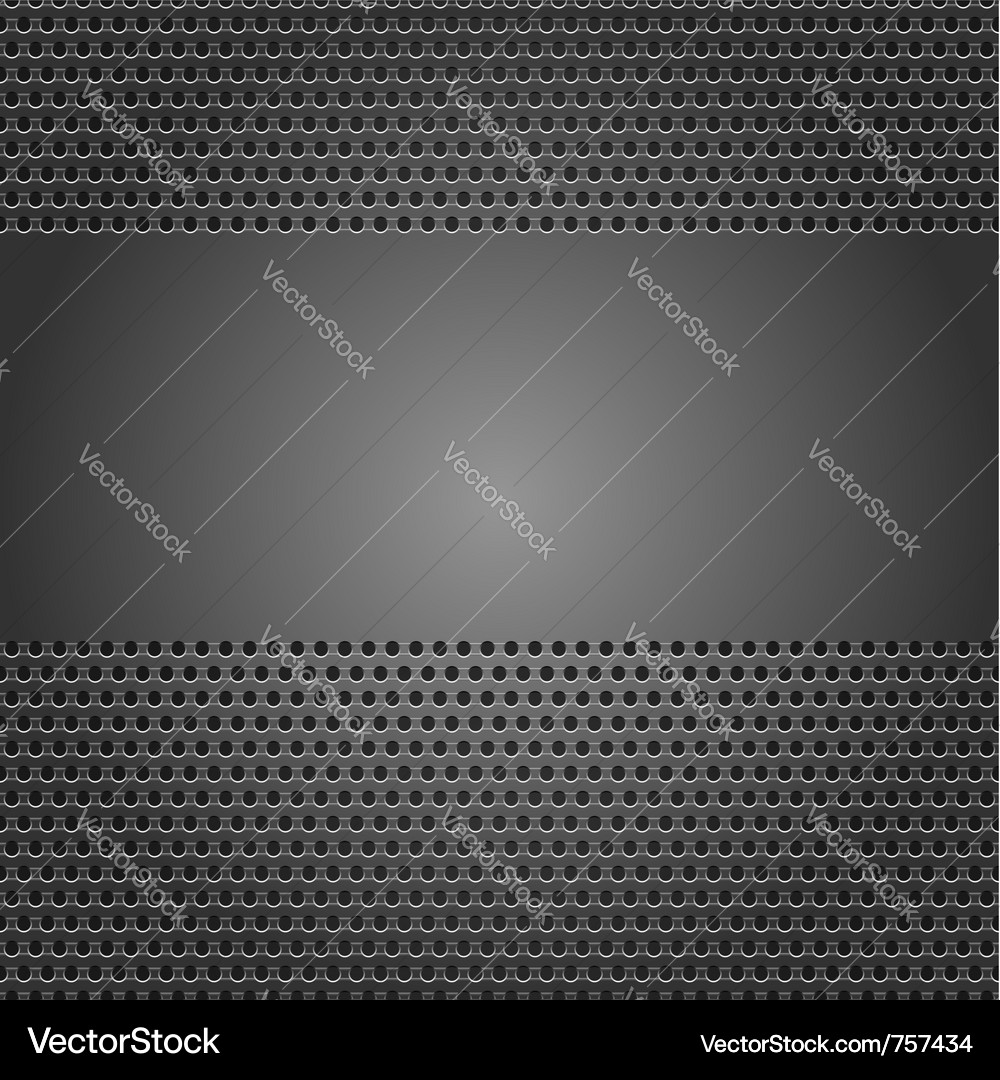 Perforated metal background Royalty Free Vector Image