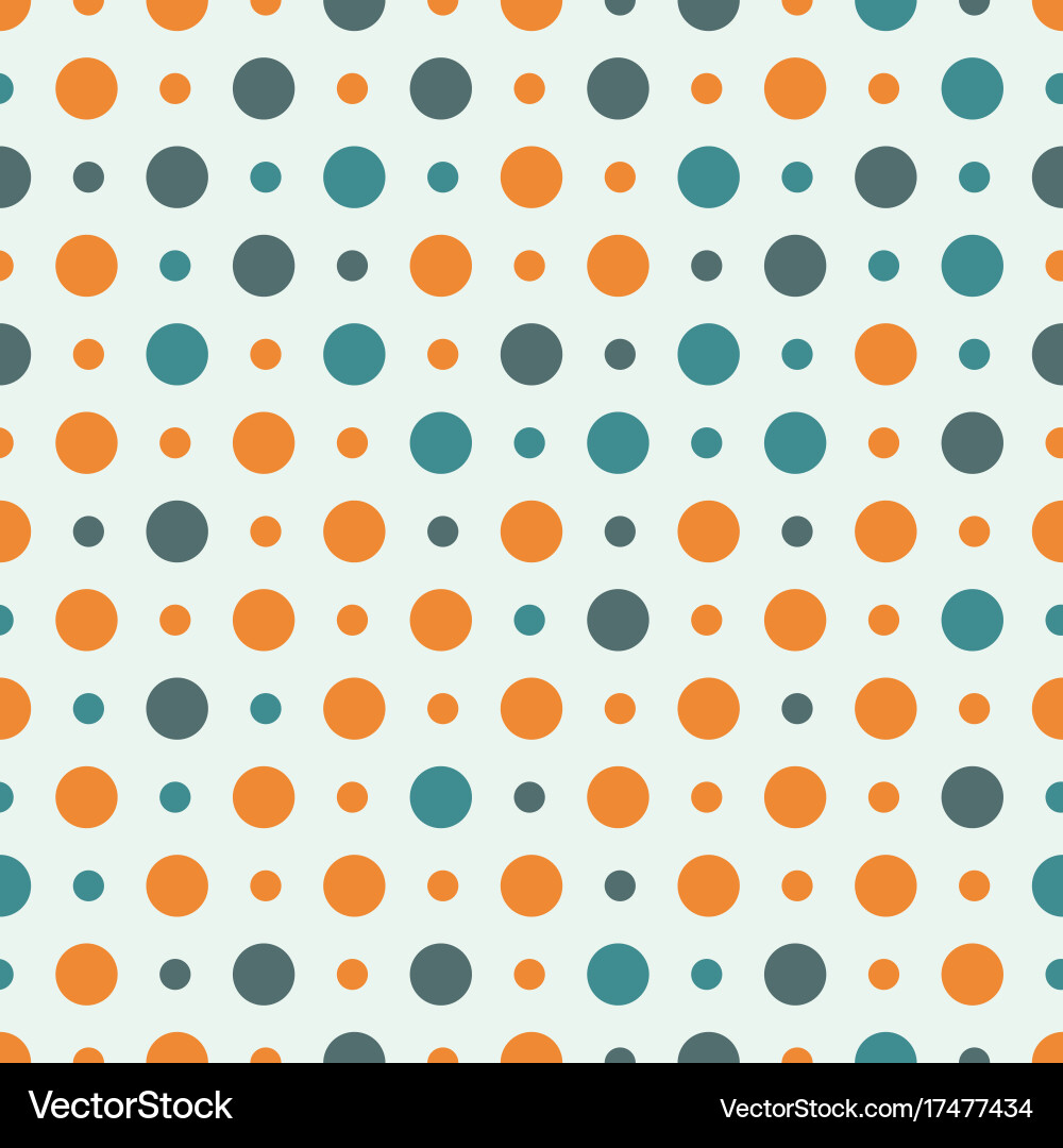 Polka Dot Seamless Pattern Royalty Free Vector Image