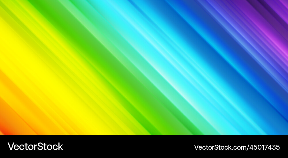 Colorful rainbow smooth stripes abstract tech Vector Image