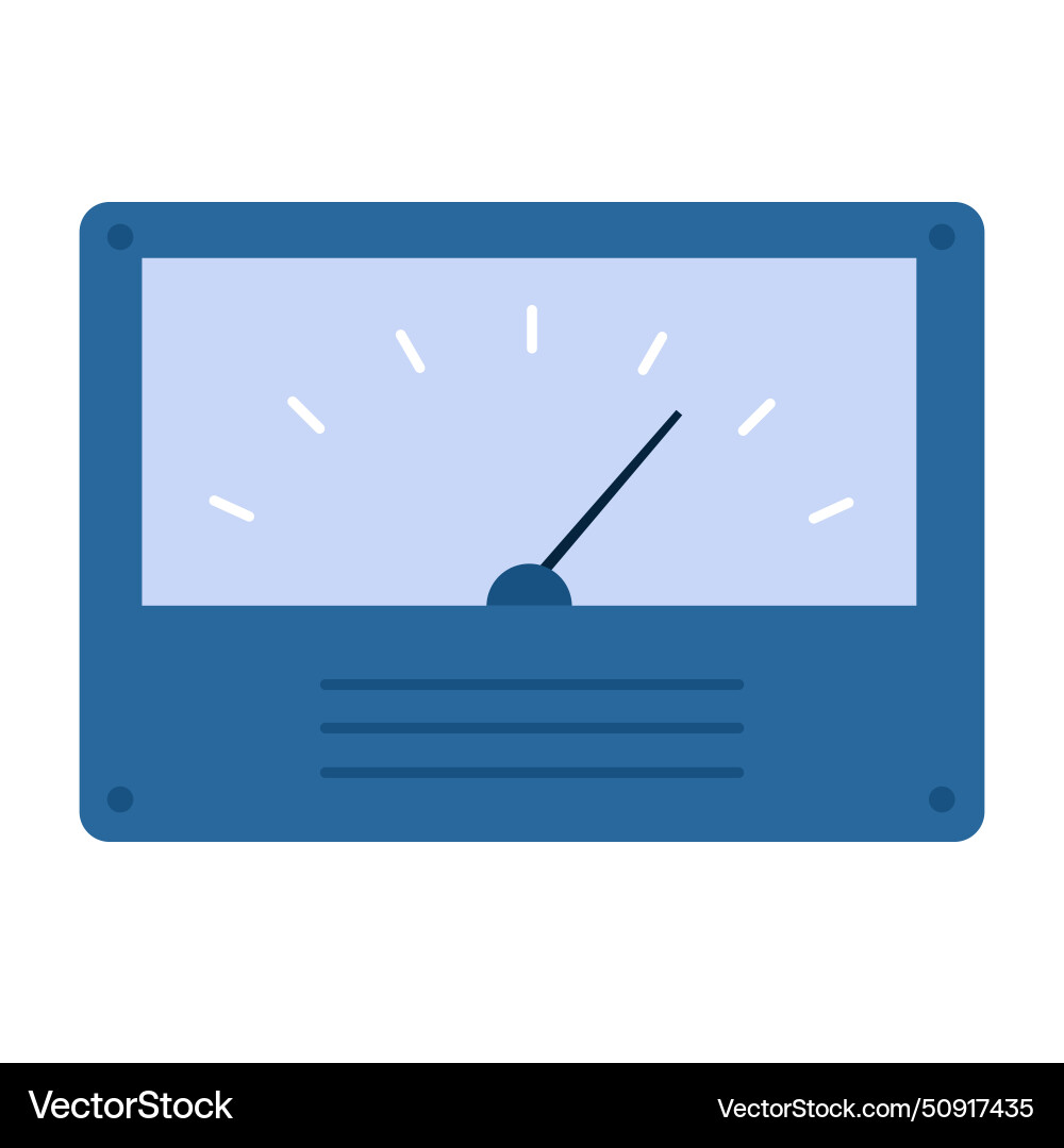 Electric ammeter device Royalty Free Vector Image