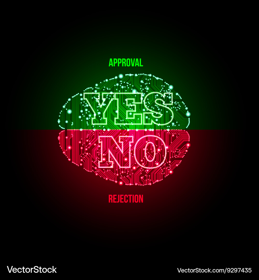 Human brain duality concept Royalty Free Vector Image