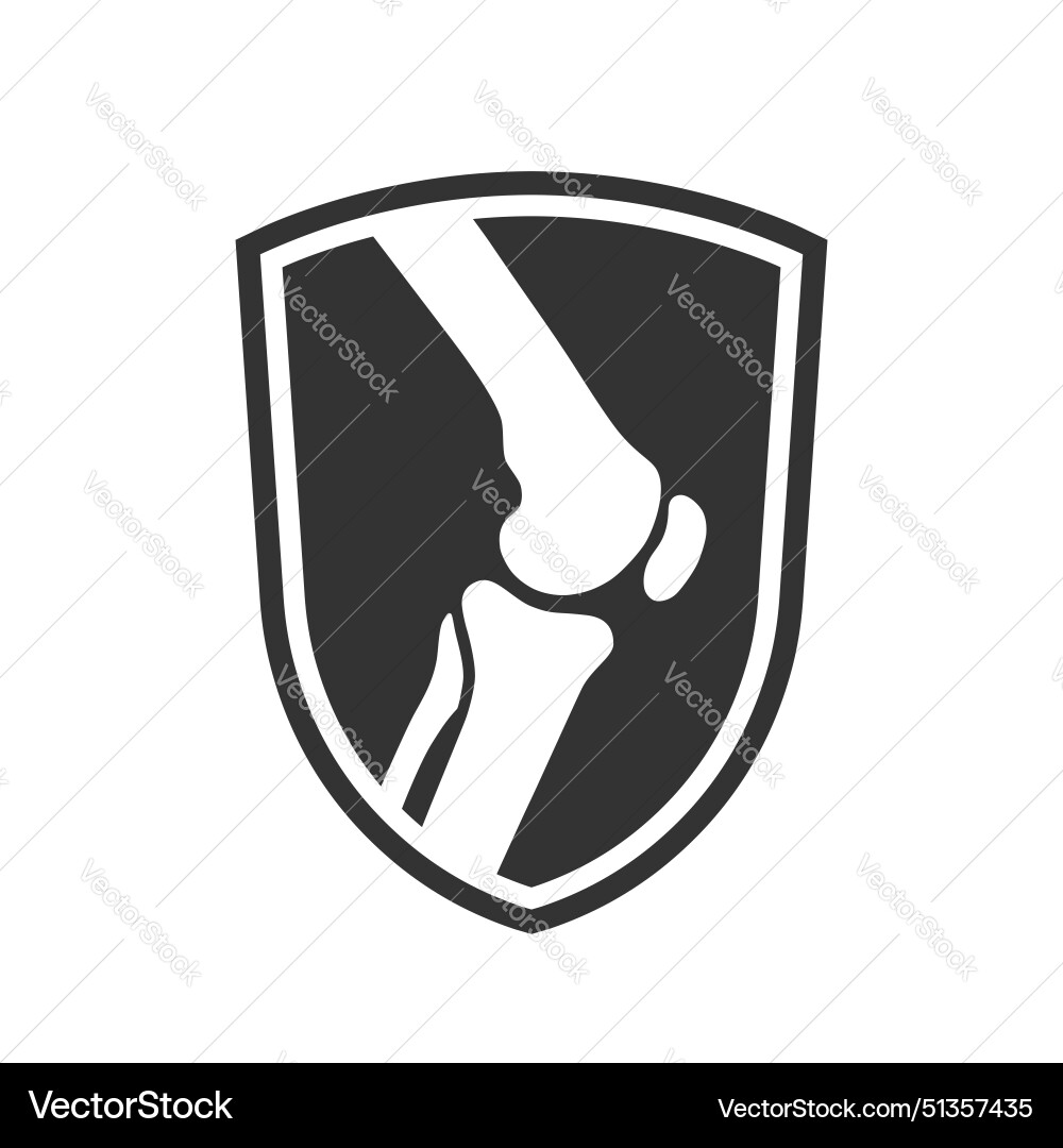 Knee bones protection Royalty Free Vector Image