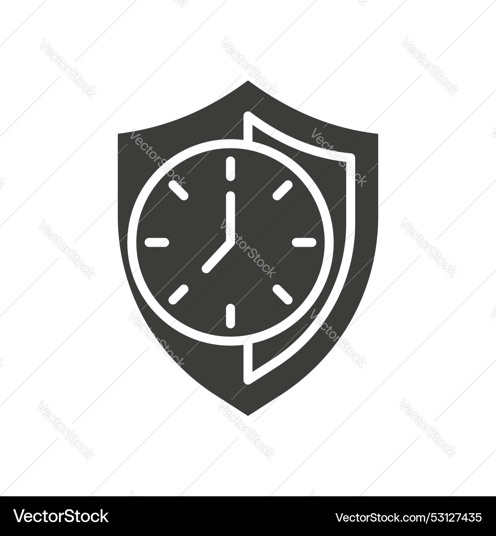 Long term line icon isolated on white background Vector Image