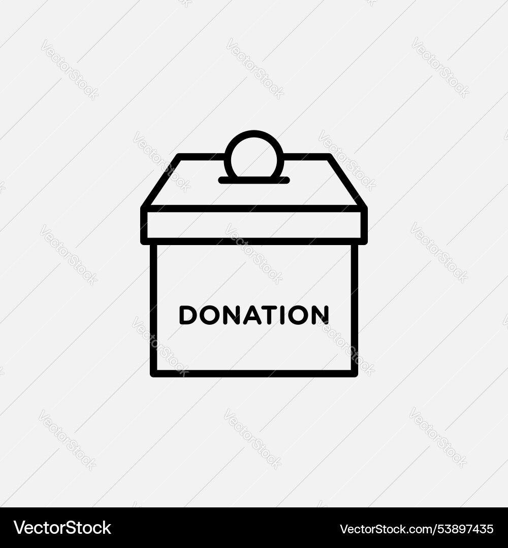 Money donation icon set Royalty Free Vector Image