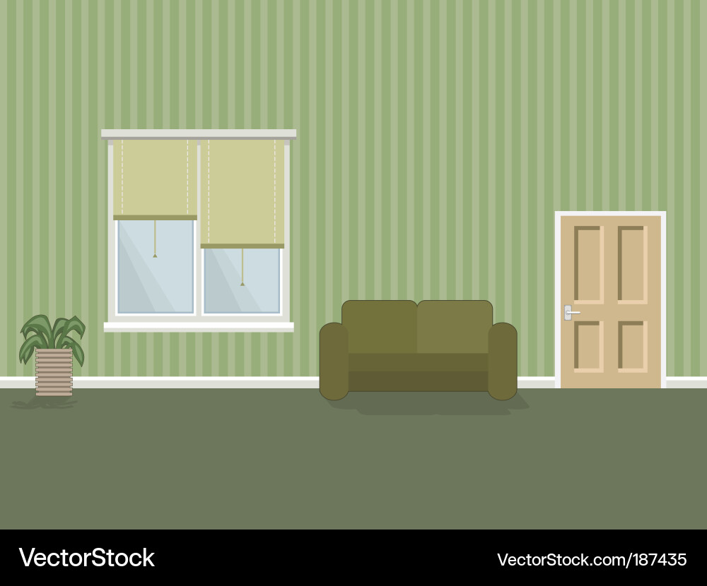 Room interior Royalty Free Vector Image - VectorStock