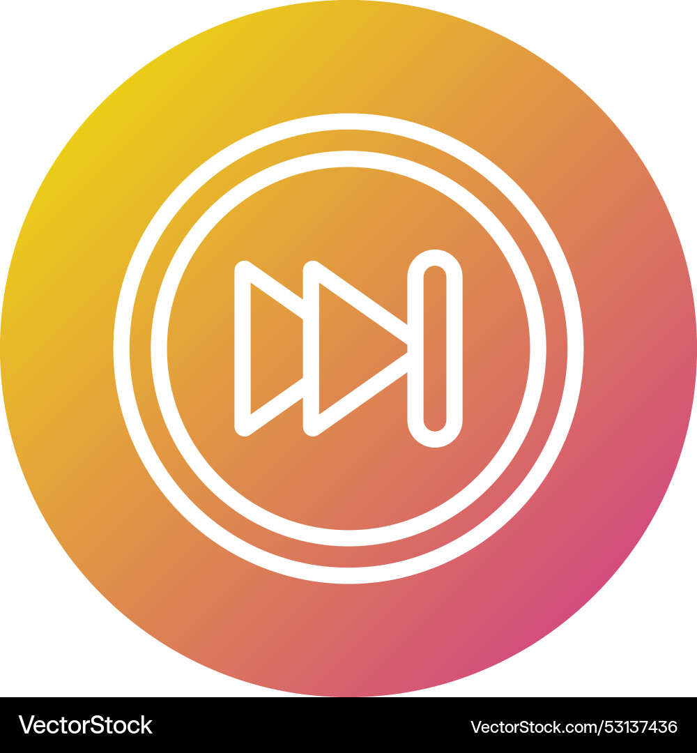 Forward icon design Royalty Free Vector Image - VectorStock