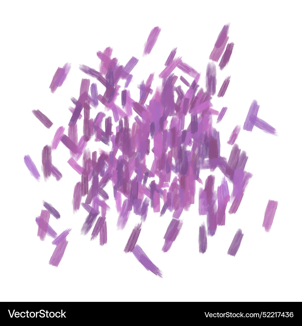 Purple scribbles isolated on white background Vector Image