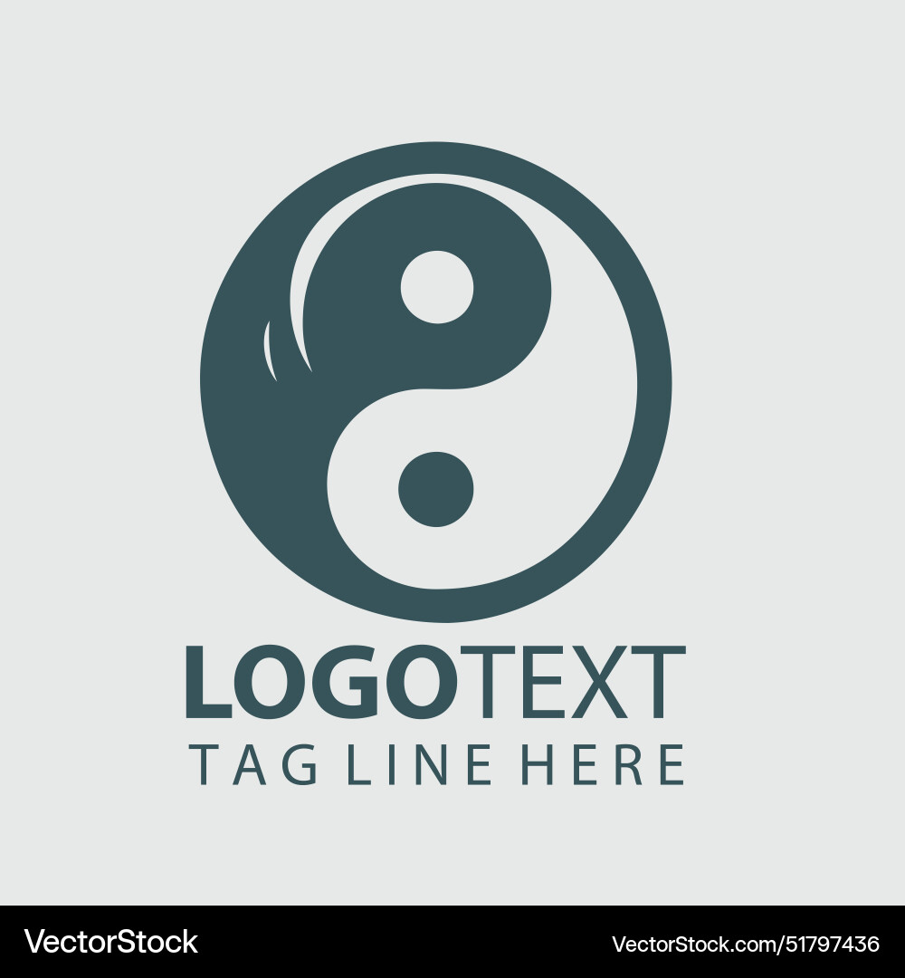 Yinyang logo Royalty Free Vector Image - VectorStock