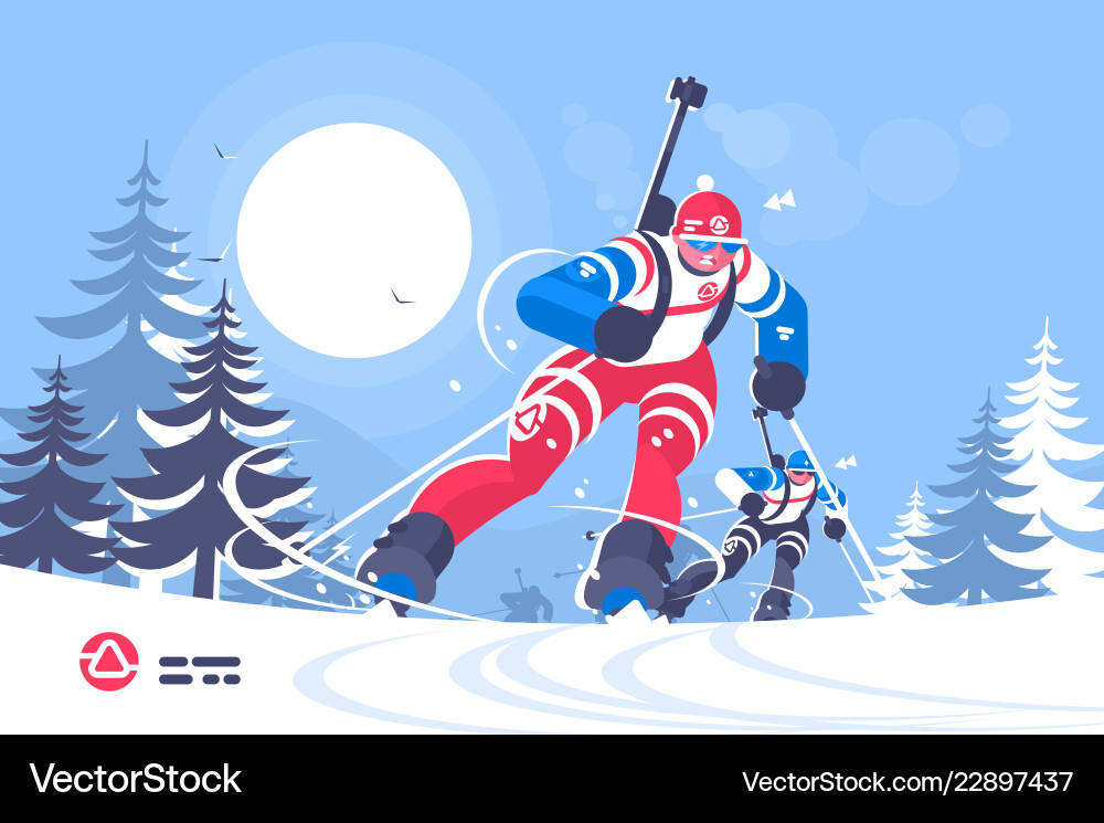 Stick Man Skiing Vector Images (over 1,100)