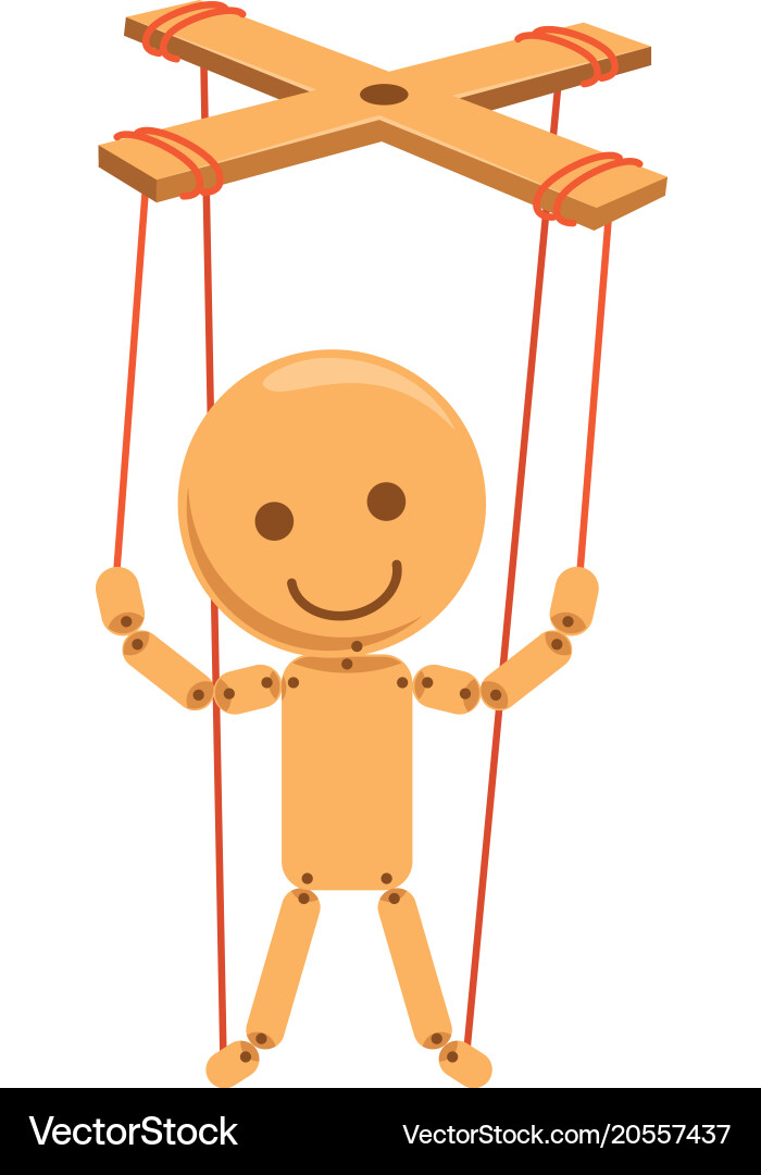 Cartoon puppet Royalty Free Vector Image - VectorStock
