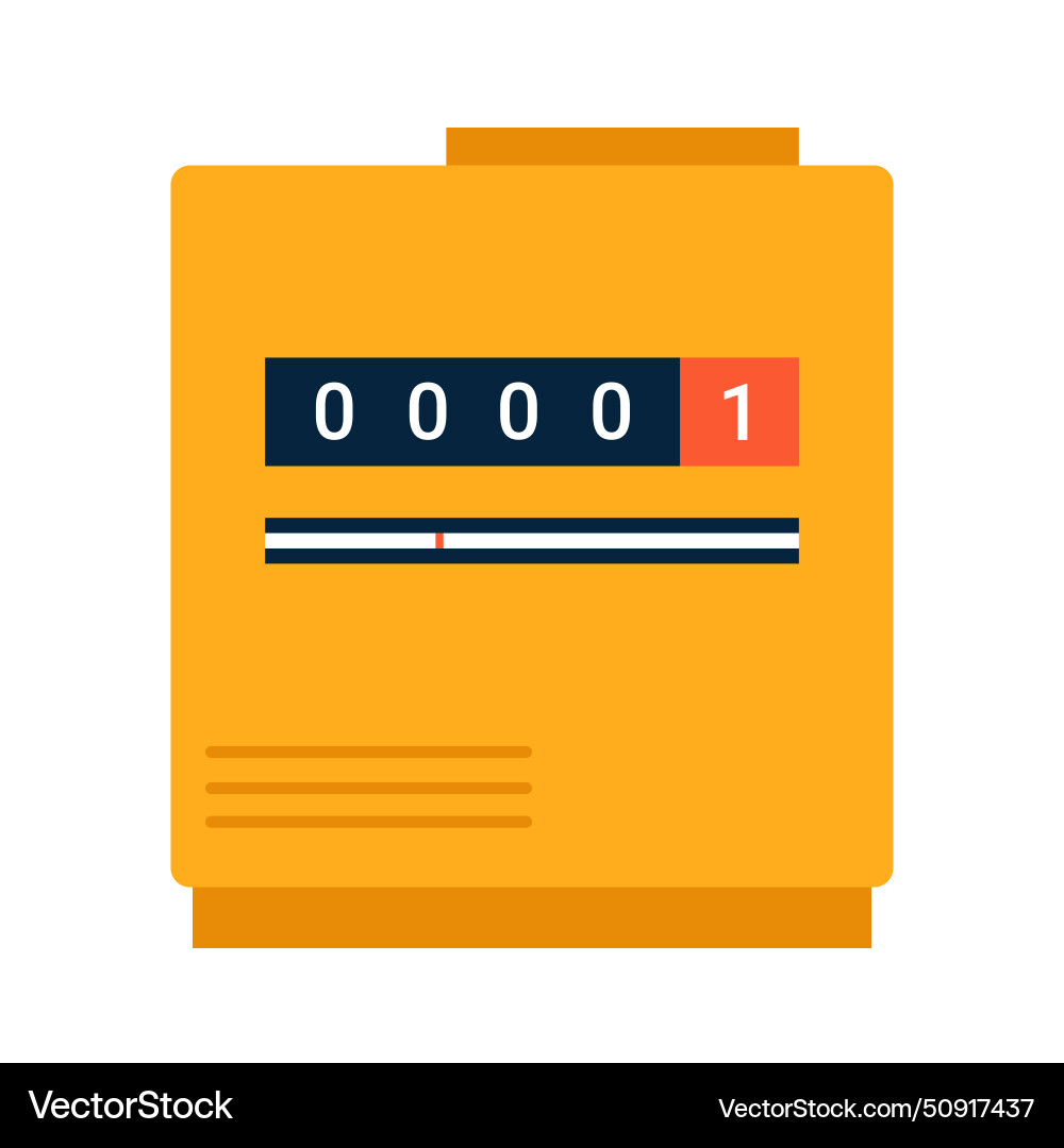 Electricity meter device Royalty Free Vector Image