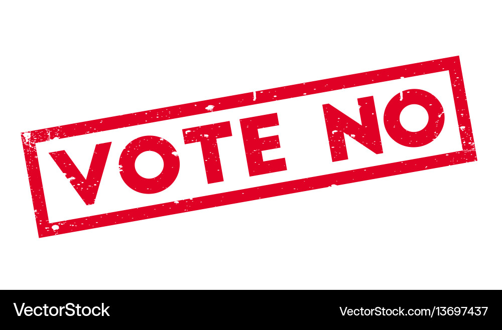 Vote no rubber stamp Royalty Free Vector Image