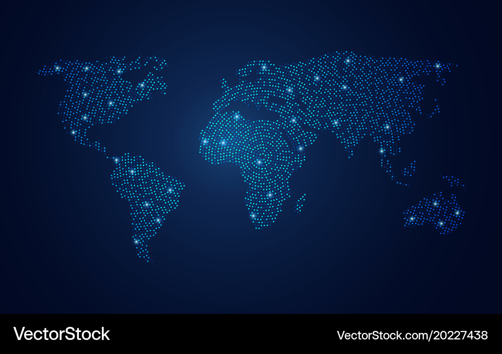 Circle world Royalty Free Vector Image - VectorStock