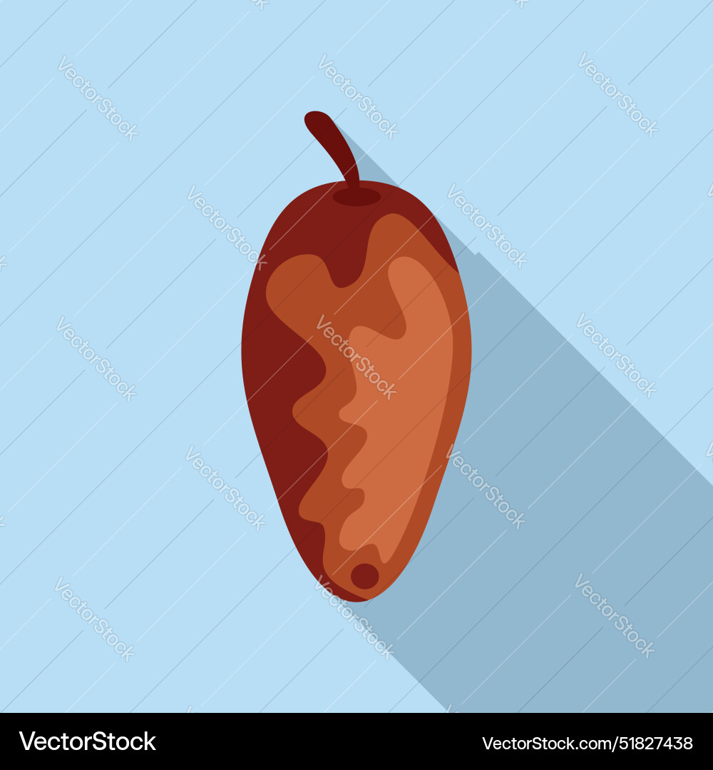 Dried date fruit icon cartoon style Royalty Free Vector