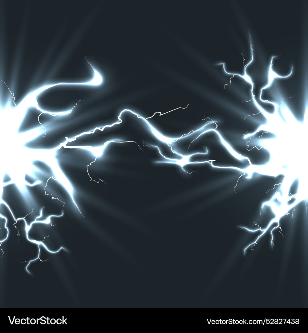 Electric energy discharge background power Vector Image