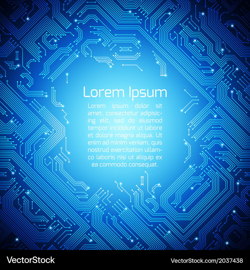 Electronic Circuit Background Royalty Free Vector Image