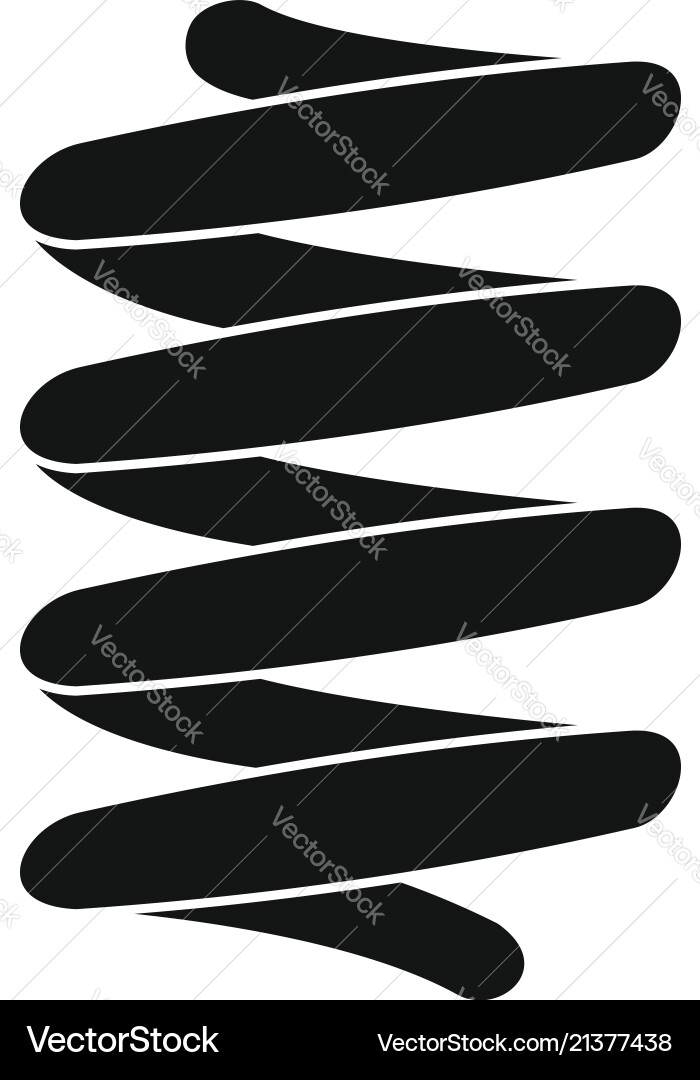 Low car spring icon simple style Royalty Free Vector Image