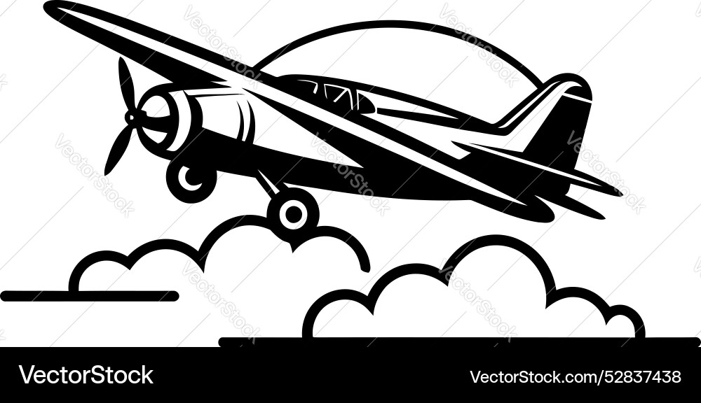 Whimsy wings doodled flight symbol airplane Vector Image