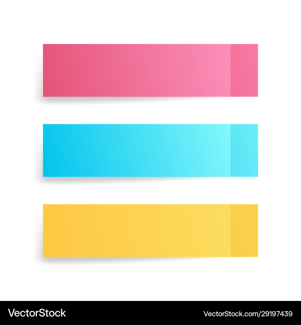 Colorful Sticky Notes Set Royalty Free Vector Image