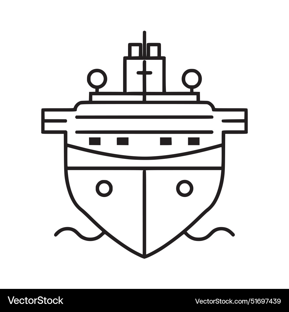 Cruise ship icons Royalty Free Vector Image - VectorStock