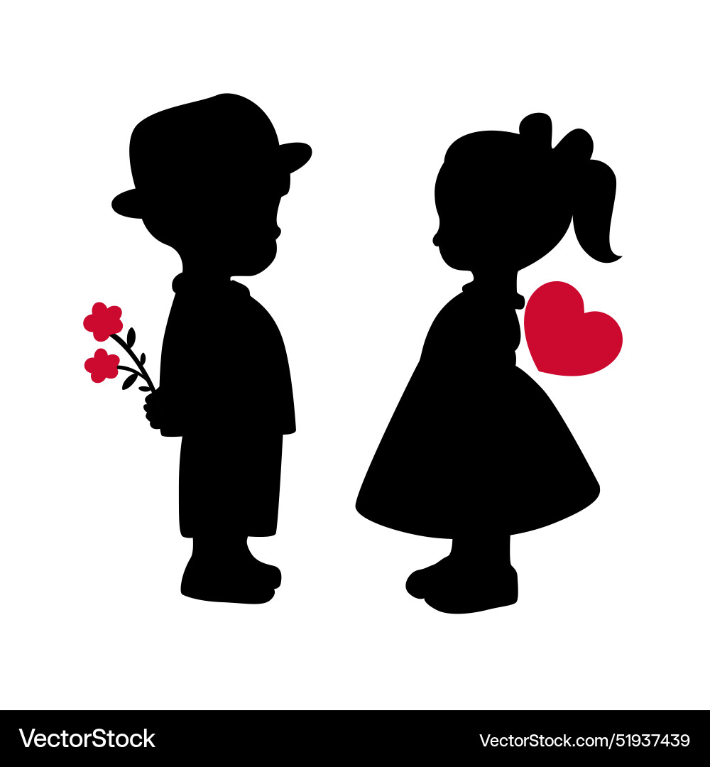 Cute couple together Royalty Free Vector Image