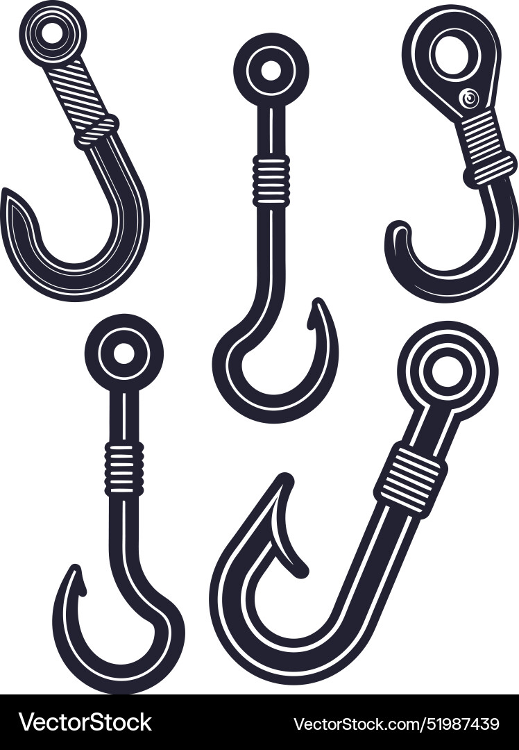 Fishing hook Royalty Free Vector Image - VectorStock