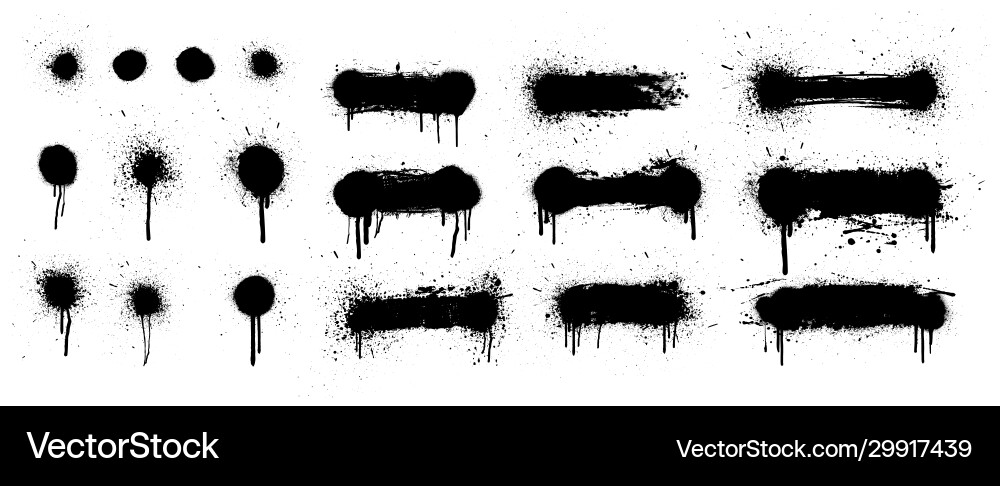 Grunge Spray Paint Splatter Royalty Free Vector Image