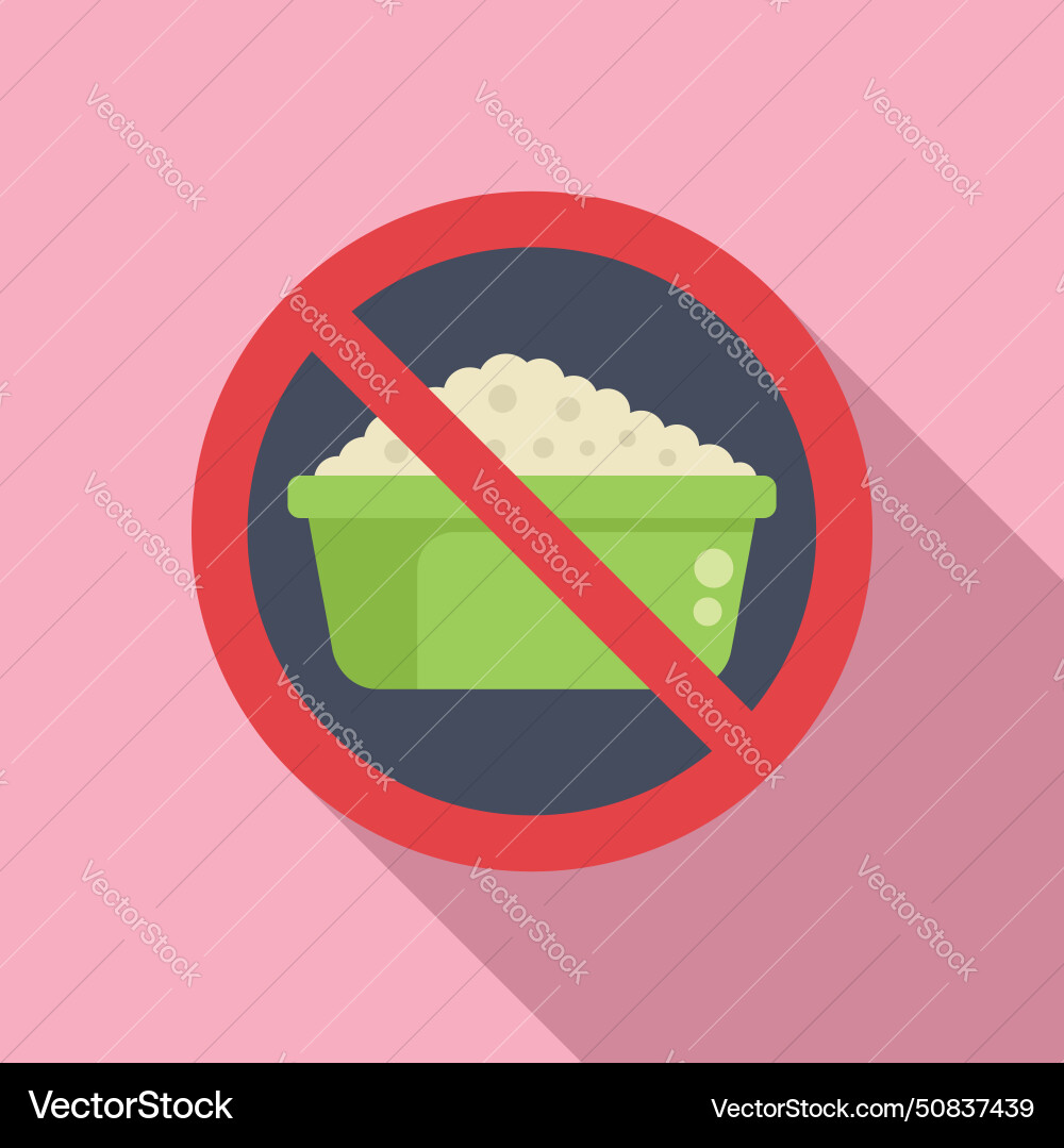 No rice food icon flat gluten intolerance Vector Image