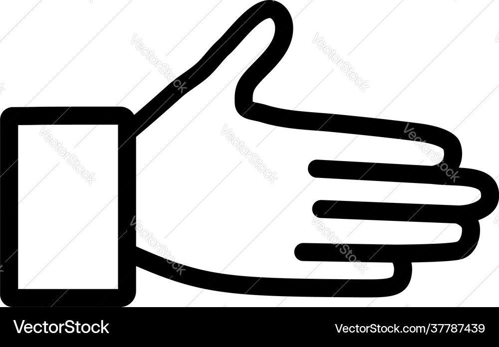 Open hend icon Royalty Free Vector Image - VectorStock