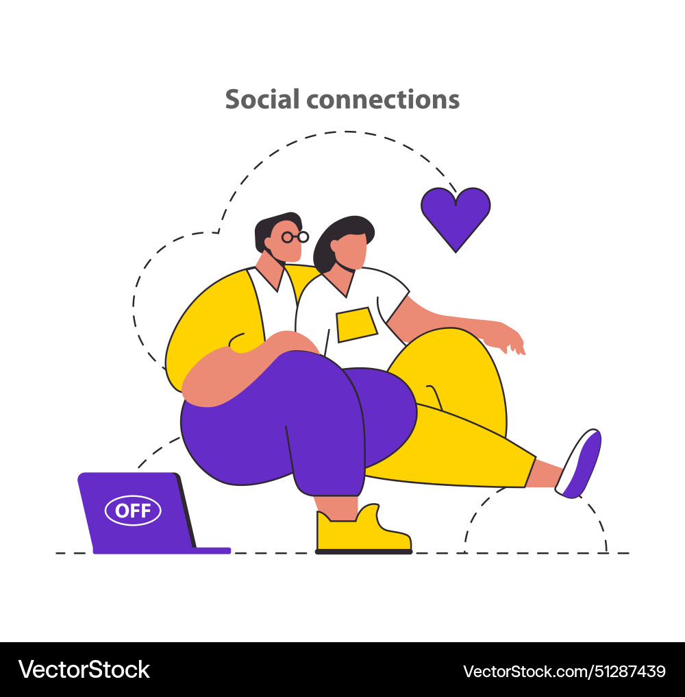 Way to defeat fomo flat Royalty Free Vector Image