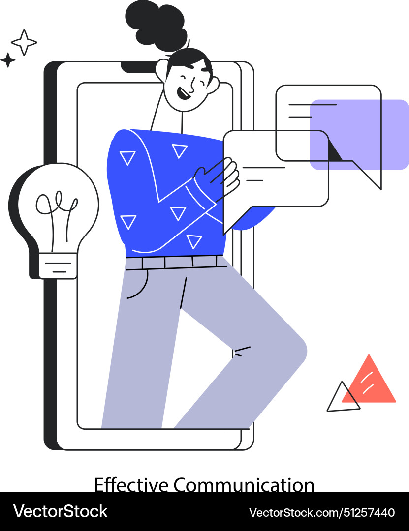 Effective communication Royalty Free Vector Image